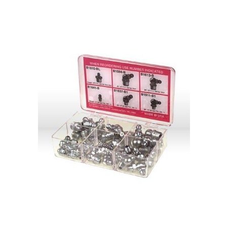 Alemite Grease Fitting Assortment, Pocket Pack Fittings Assortment with ...