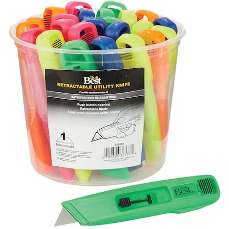 All-Source Plastic Retractable Utility Knife PRK25-DIB | Zoro