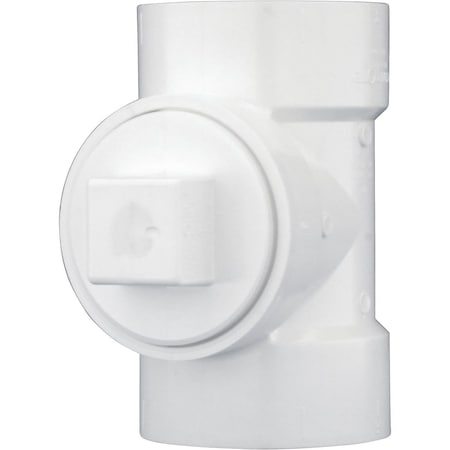 Charlotte Pipe And Foundry 3 In. Test PVC Tee with Toe Saver Plug PVC ...