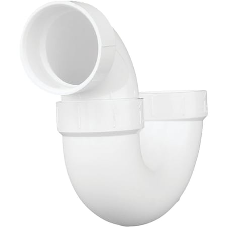 Charlotte Pipe And Foundry 2 In. White PVC P-Trap PVC 00706X 0800HA | Zoro