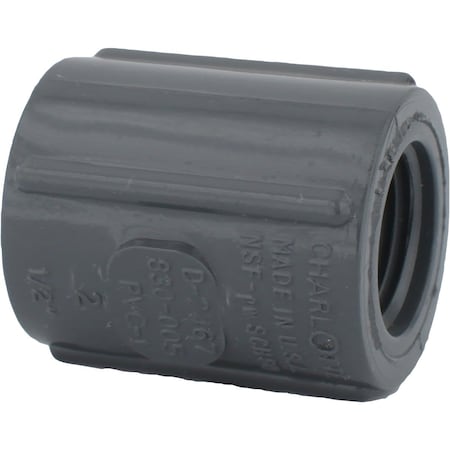 Charlotte Pipe And Foundry 1/2 In. FIP x FIP PVC Coupling PVC 08102 ...
