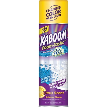 Kaboom Foam-Tastic 19 Oz. Citrus Scent Bathroom Cleaner with OxiClean ...