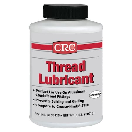 Crc Sta Lube Lubricant, THREAD LUBRICANT: 8 oz Brush -Top Bottle ...