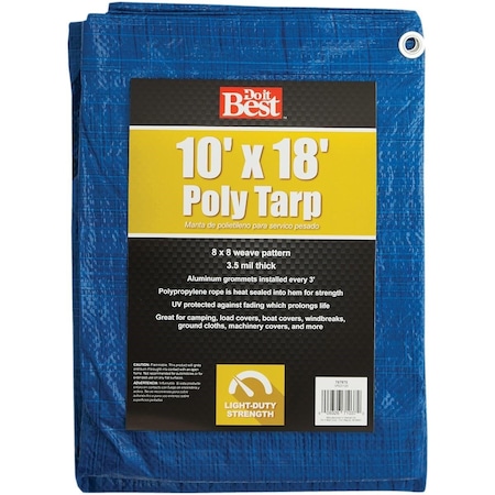 All-Source 10 ft x 18 ft Tarp, Blue 767875 | Zoro