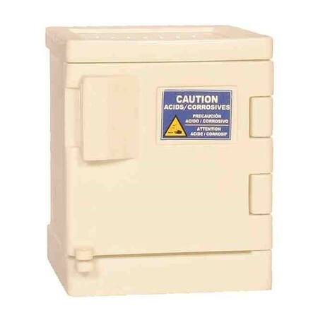 Eagle POLYETHYLENE ACID & CORROSIVE CABINETS, Non-Metallic Poly, White ...