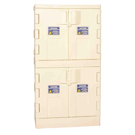 Eagle POLYETHYLENE ACID & CORROSIVE CABINETS, Non-Metallic, Poly, White ...