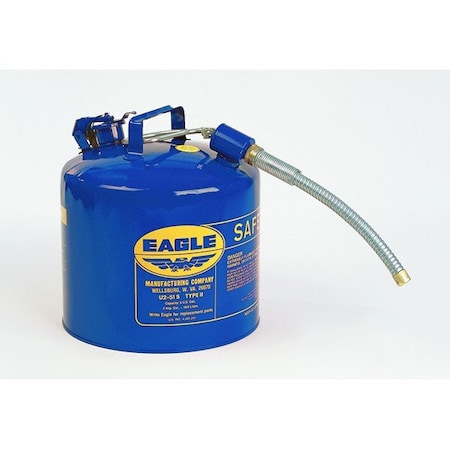 Eagle Mfg Manufacturing TYPE II SAFETY CANS-GAVANIZED STEEL, Blue - w/5 ...