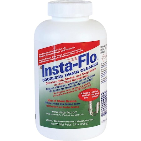 Insta-Flo 2 Lb. Crystal Drain Cleaner IS-200 | Zoro