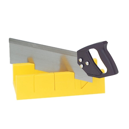 All-Source Plastic Miter Box & 14 In. Saw 262BSB14 | Zoro