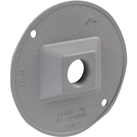 Bell Electrical Box Cover, Round, Metallic, Lampholder/Cluster Cover ...