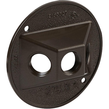 Bell Electrical Box Cover, Round, Die-Cast Aluminum 5197-2 | Zoro