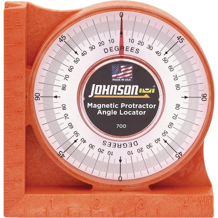 Johnson Level Plastic Magnetic Protractor Angle Locator 700 | Zoro