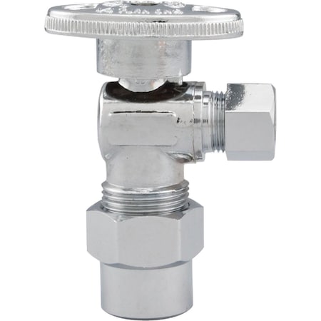 Proline 1/2 In. CPVC x 3/8 In. C Quarter Turn Angle Valve 190-732HC | Zoro