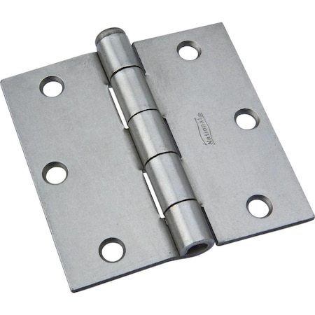 National 3-1/2 In. Steel Removable Pin Broad Hinge N139873 | Zoro