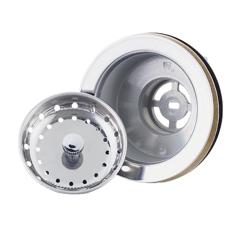 All-Source 3-1/2 In. to 4 In. Stainless Steel Rim & Basket Fixed Post ...