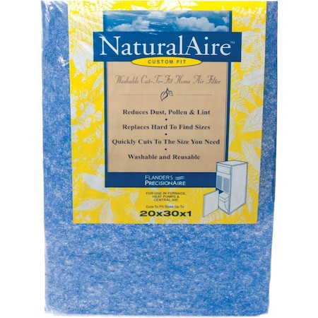 True Blue 20 In. x 30 In. x 1 In. MERV 4 Trimmable Air Filter 0120301 ...