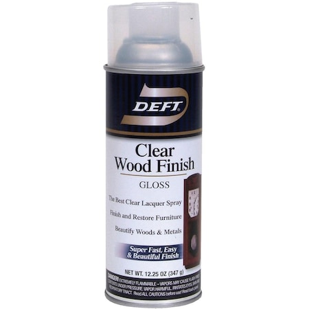 Deft 12.25 Oz. Gloss Clear Wood Finish Interior Spray Lacquer DFT010/54 ...