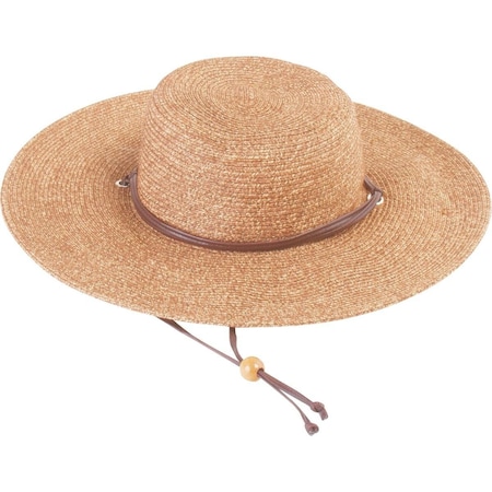 Sloggers Women's Dark Brown Straw Sun Hat 442DB01 | Zoro