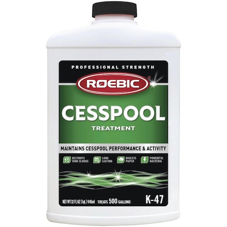 Roebic K-47 1 Qt. Cesspool and Septic Tank Treatment K47-Q-12 | Zoro