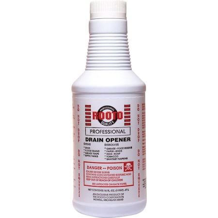 Rooto 16 Oz. Professional Drain Opener 1069 | Zoro