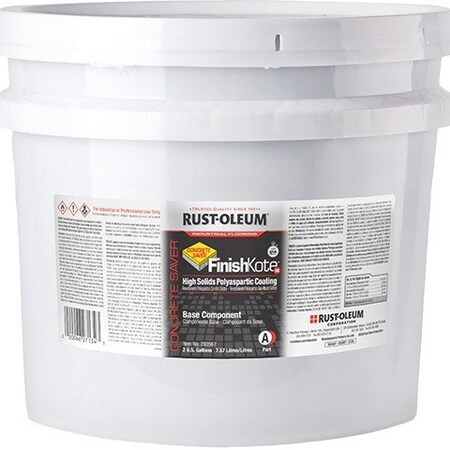 Rust-Oleum Coating, FinishKote, 2 gal, Gloss, Floor, Polyaspartic ...