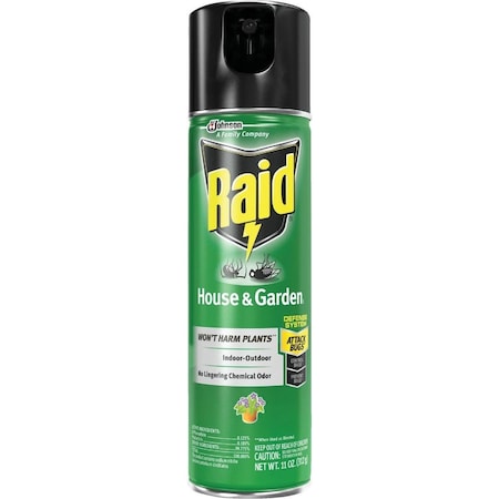 Raid 11 Oz. Aerosol Spray House & Garden Insect Killer 76410 | Zoro