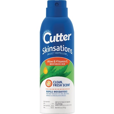 Cutter Skinsations 6 Oz. Insect Repellent Aerosol Spray HG-96172 | Zoro