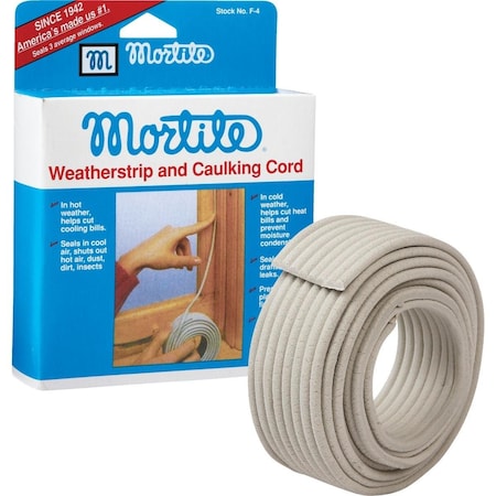 Mortite 45 Ft. Gray 9-1/2 Oz Weatherstrip & Caulking Cord F4 | Zoro