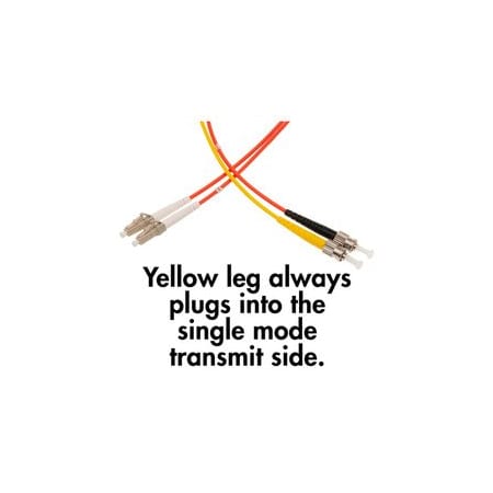 Swe-Tech 3C Mode Conditioning Cable ST / LC, OM2 Multimode, 50/125, 1 ...