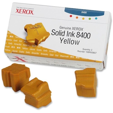 Xerox Genuine Xerox Solid Ink 8400 Yellow (Three Sticks), 108R00607 ...