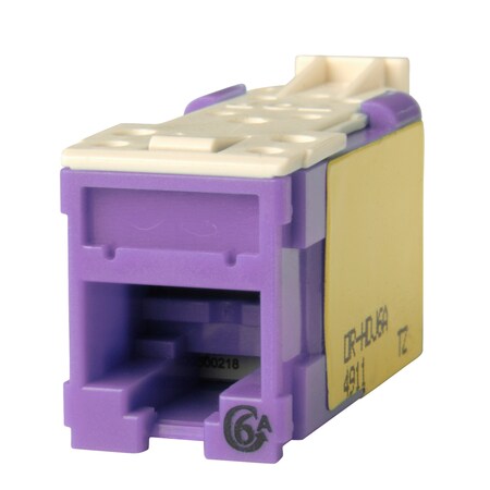 Legrand Hdjack, Cat6A, Clarity, T568A/B, Prpl HDJ6A-27 | Zoro