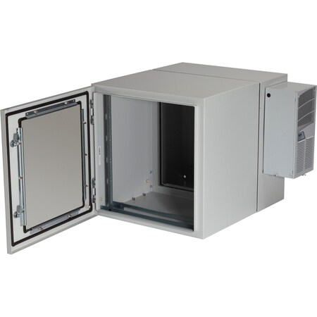 Black Box Climatecab Wallmount Cab Single Hinge, 8 RMW5110AC-R2 | Zoro