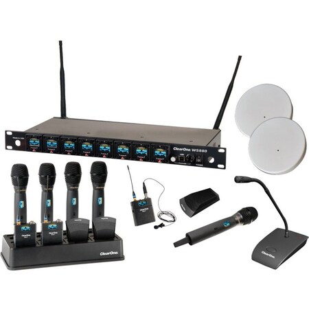 Clearone Communications Wireless Handheld w/ Sacom H18, Conderser ...