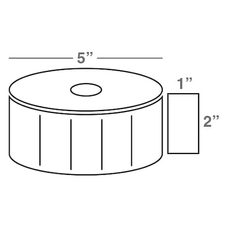 Wasp Technologies Direct Thermal Barcode Lables, 12 Pack, 2.0 X 1.0 ...