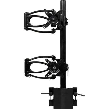 Ergotech 16In Pole Black Vertical Flush Mount Dual W/Adjustable Pivots ...
