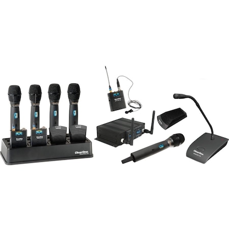 Clearone Communications Wireless Gooseneck/Podium Cardioid Microphone w ...