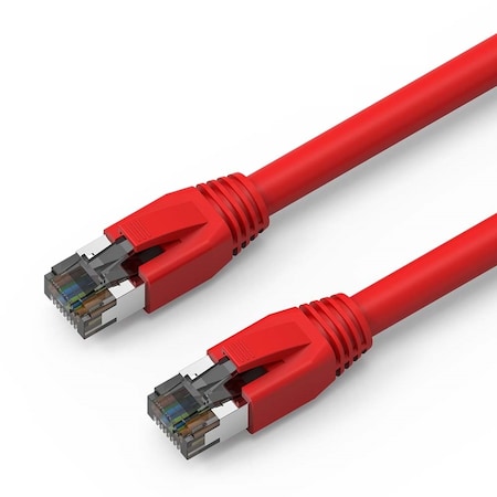 Axiom 3Ft Cat8 Shielded Cable (Red) C8SBSFTP-R3-AX | Zoro