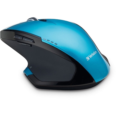 Verbatim Wireless Desktop 8-Button Deluxe Blue Led Mouse - Blue 99019 ...