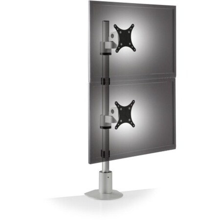Innovative Office Products Low Profile Dual Tier Pole Mount w/ 28In ...