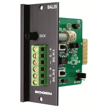 Teledynamic Bogen Balanced Input Module BG-BAL2S | Zoro
