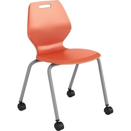 Paragon Furniture 18I 4 Leg A&D Ready Chair, Casters AND-READY-4L18C | Zoro