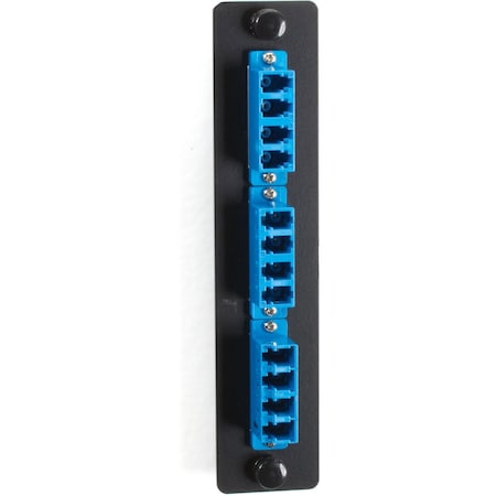 Black Box Standard Adapter Panel, Ceramic Sleeve, (6) Lc Duplex Pairs ...