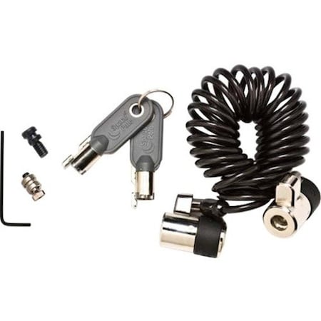 Spacepole Clicksafe: Dual Curly Cable Lock SPCS101 | Zoro
