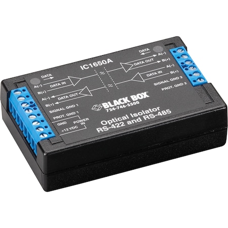 Black Box Rs-422 And Rs-485 Optical Isolator/Repea IC1650A-US | Zoro