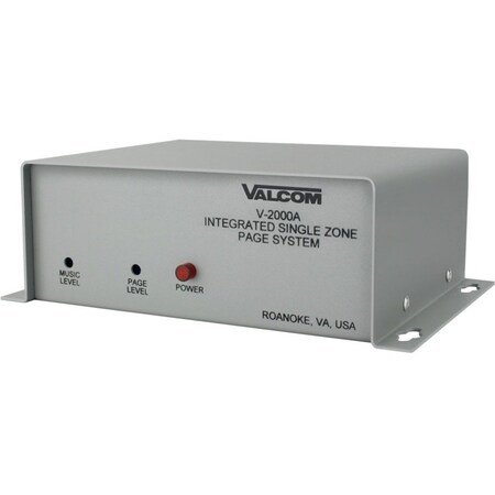 Valcom One-Way, 1 Zone, Page Control w/ Built-In Power Provides A ...