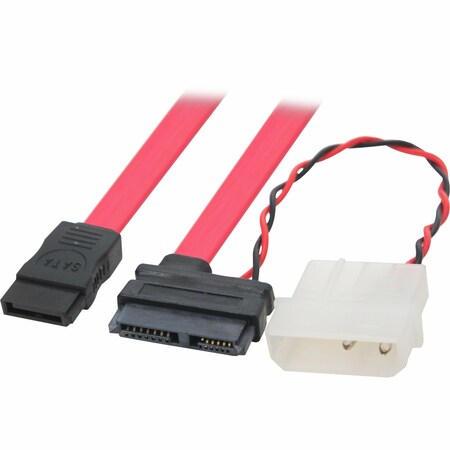 Syba 6Inch Sata Power And Data Cable, Red Color CL-CAB40042 | Zoro