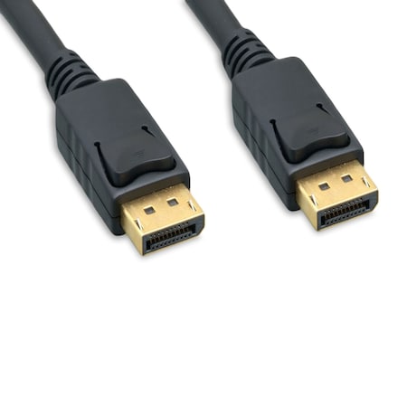 Enet Enet Displayport Male To Diplayport Male Cable w/ Latches 6Ft 28 ...