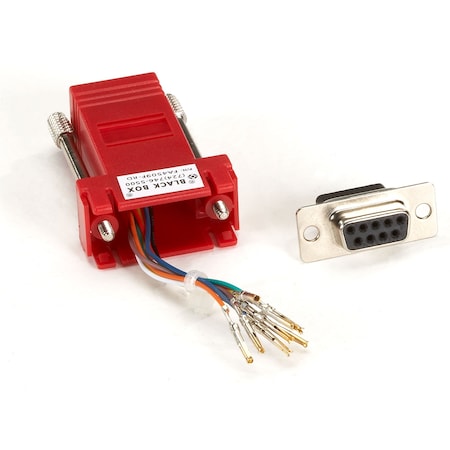 Black Box Db9 Colored Modular Adapter (Unassembled FA4509F-RD | Zoro
