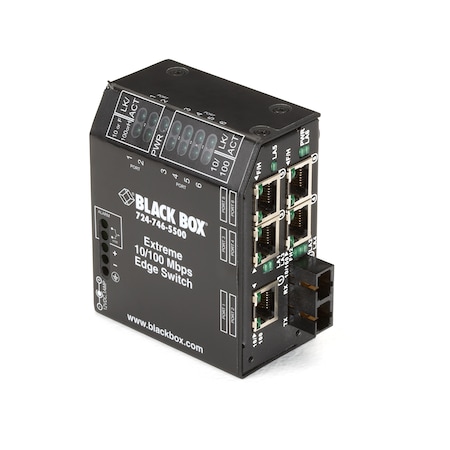 Black Box Heavy-Duty Edge Switch, Extreme, (5) Cop LBH150AE-P-SC | Zoro