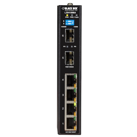 Black Box BLACK BOX Ethernet Switch 6-Port Gigabit Unmanaged LGH1006A ...